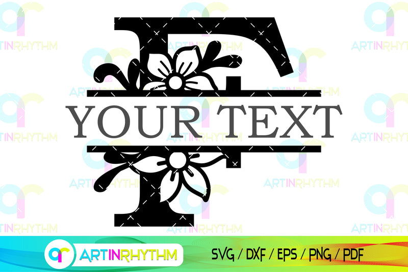 Split letter F monogram, Alphabet svg - So Fontsy