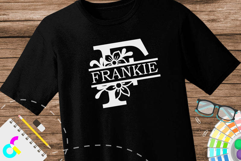 Split letter F monogram, Alphabet svg - So Fontsy