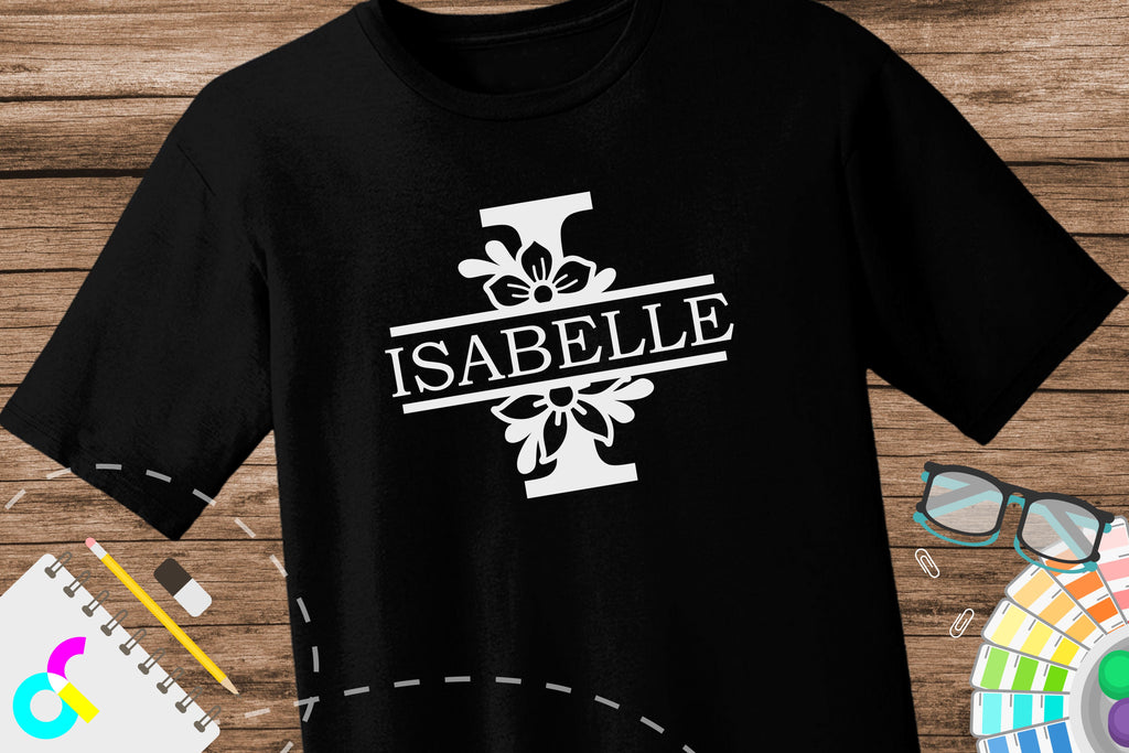 Split letter I monogram, Alphabet svg - So Fontsy