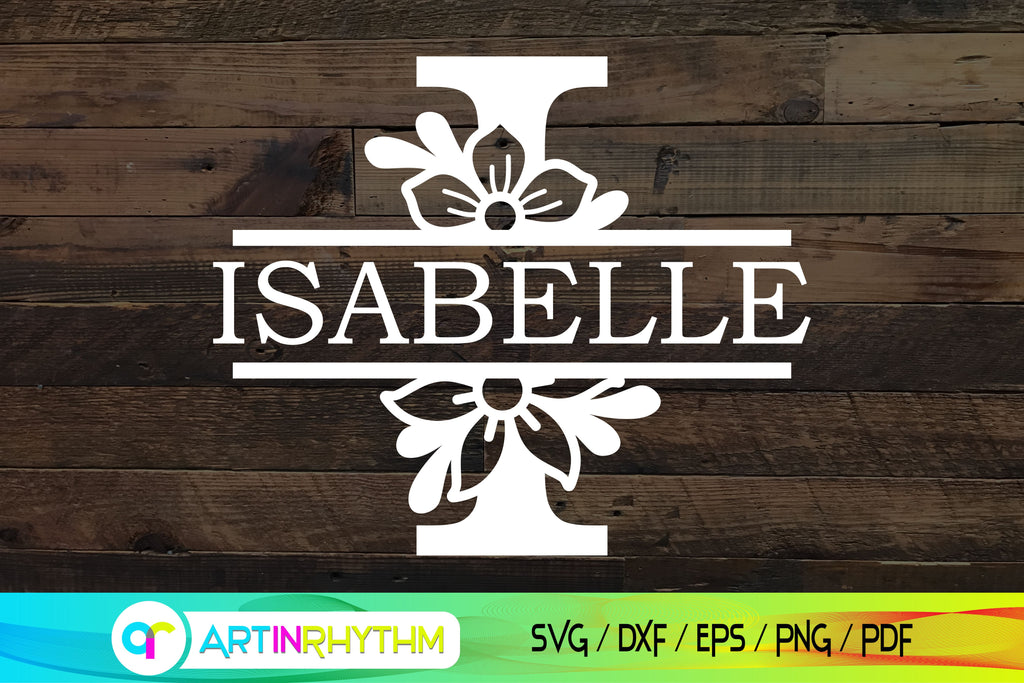 Split letter I monogram, Alphabet svg - So Fontsy