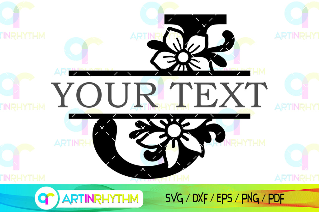 Split letter j monogram, Alphabet svg - So Fontsy