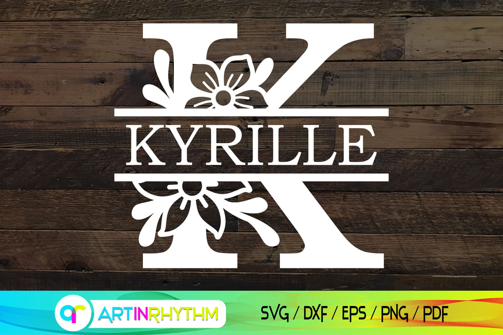 Split letter k monogram, Alphabet svg - So Fontsy