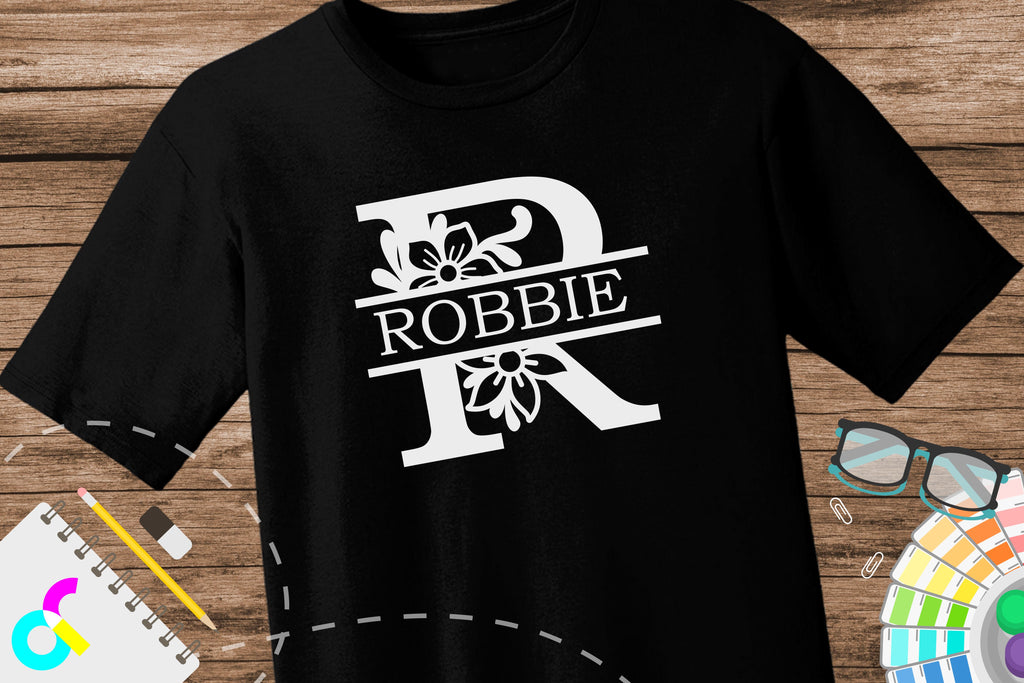 Split letter R monogram, Alphabet svg - So Fontsy