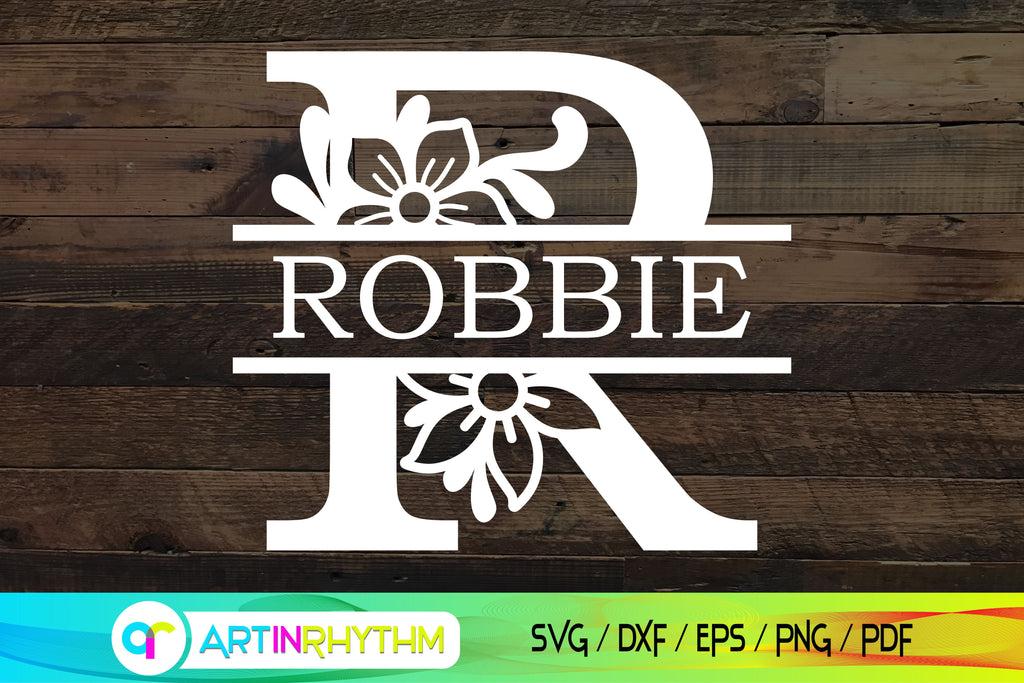 Split letter R monogram, Alphabet svg - So Fontsy