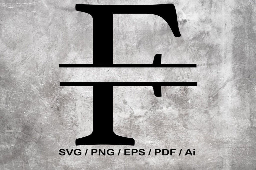 Split Letter SVG, Letter F SVG, Split Monogram SVG, Split Frame ...