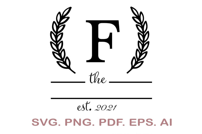 Split Letter SVG, Letter F SVG, Split Monogram SVG, Split Frame ...