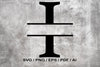 Split Letter SVG, Letter I SVG, Split Monogram SVG, Split Frame ...