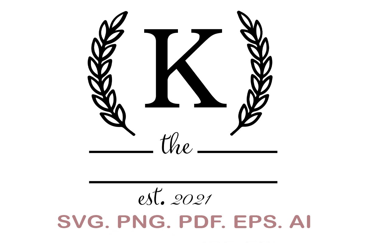 K Monogram Font