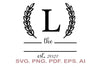 Split Letter SVG, Letter L SVG, Split Monogram SVG, Split Frame ...