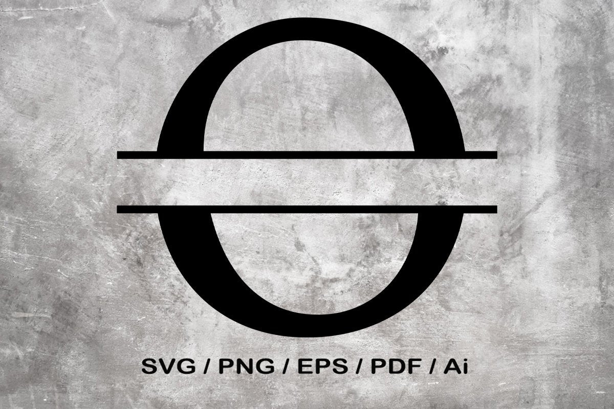Split Letter SVG, Letter O SVG, Split Monogram SVG, Split Frame ...