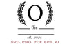 Split Letter SVG, Letter O SVG, Split Monogram SVG, Split Frame ...