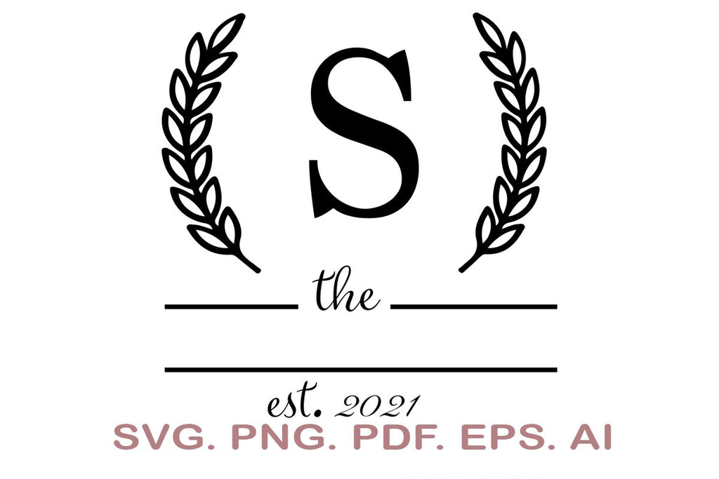 Split Letter SVG, Letter S SVG, Split Monogram SVG, Split Frame ...