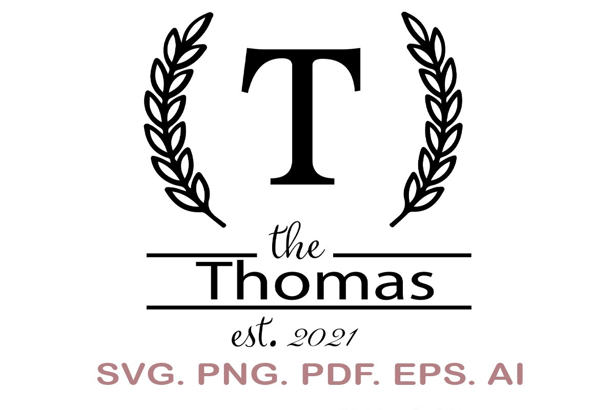 Split Letter SVG, Letter T SVG, Split Monogram SVG, Split Frame ...