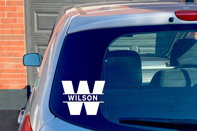 Split Letters A-Z - 26 Bold Split monogram letters - So Fontsy