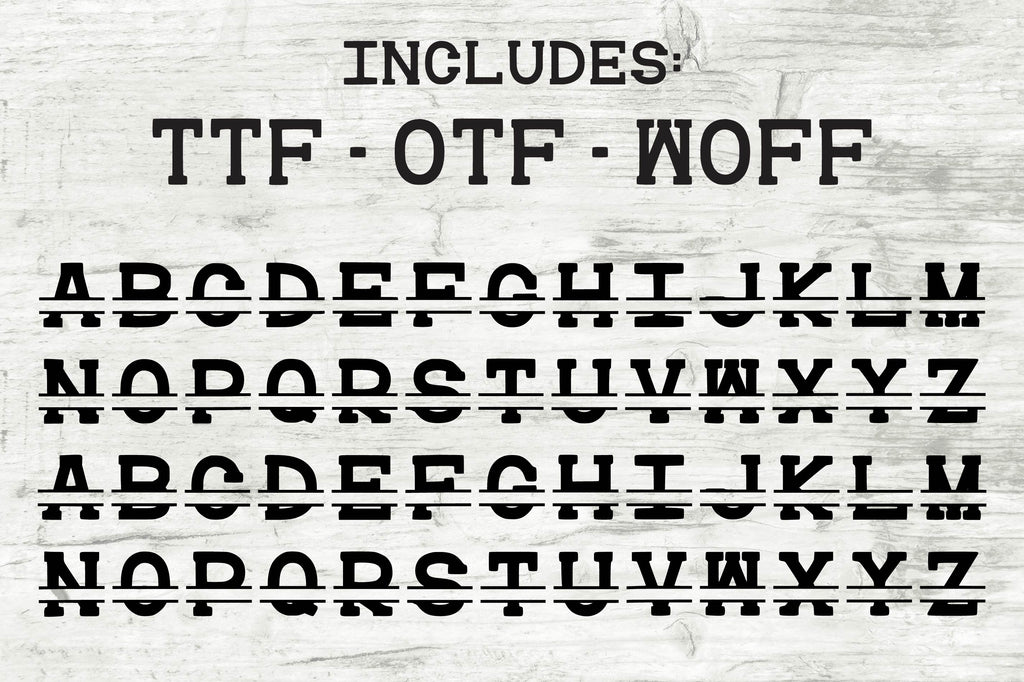 Split Monogram Font - So Fontsy