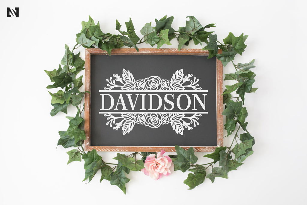 Split Monogram Svg Bundle, Monogram Svg, Monogram Frame Svg - So Fontsy