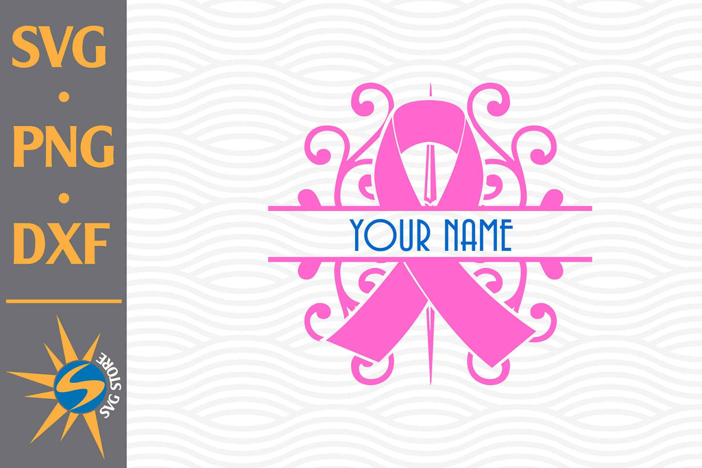 Split Regal Ribbon SVG, PNG, DXF Digital Files Include - So Fontsy