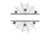 Split Spider Web Embroidery Design. Halloween Split Embroidery - So Fontsy