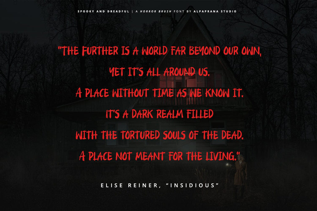 Spooky And Dreadful - Brush Font - So Fontsy