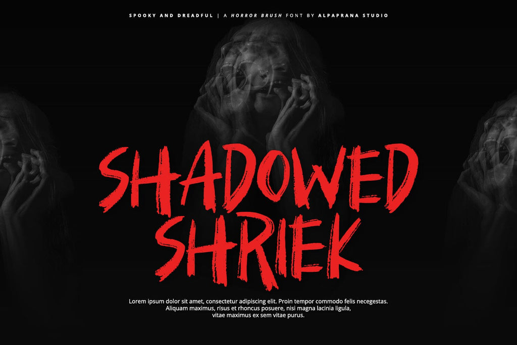 Spooky And Dreadful - Brush Font - So Fontsy