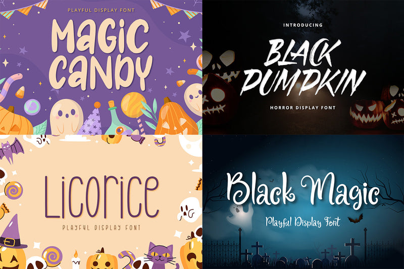 Spooky Bundle | 17 Halloween Fonts - So Fontsy