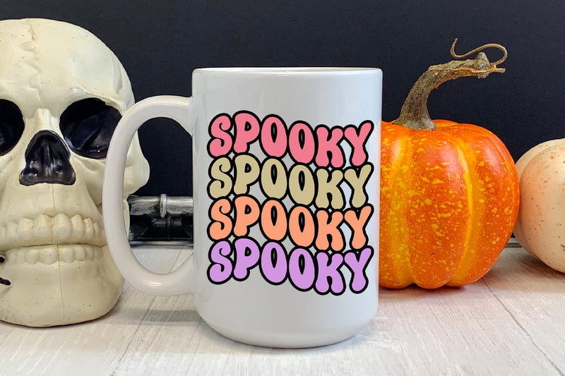 Spooky Groovy Halloween Sublimation I Retro Halloween PNG - So Fontsy
