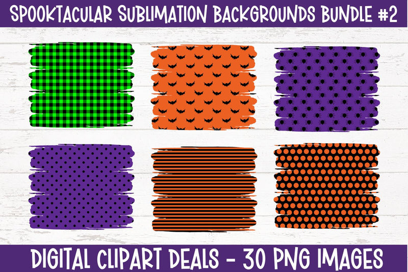 Spooky Halloween Sublimation Backgrounds Bundle #2 - 30 Designs - DIY ...