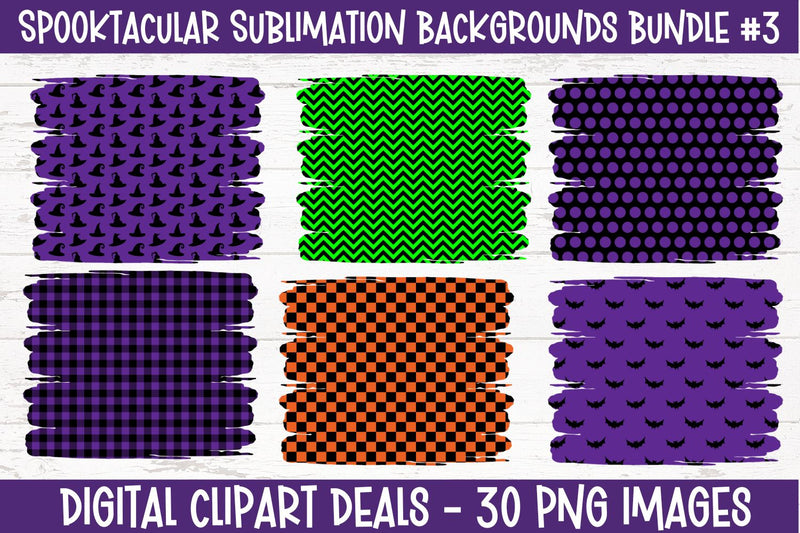 Spooky Halloween Sublimation Backgrounds Bundle #3 - 30 Designs - DIY ...