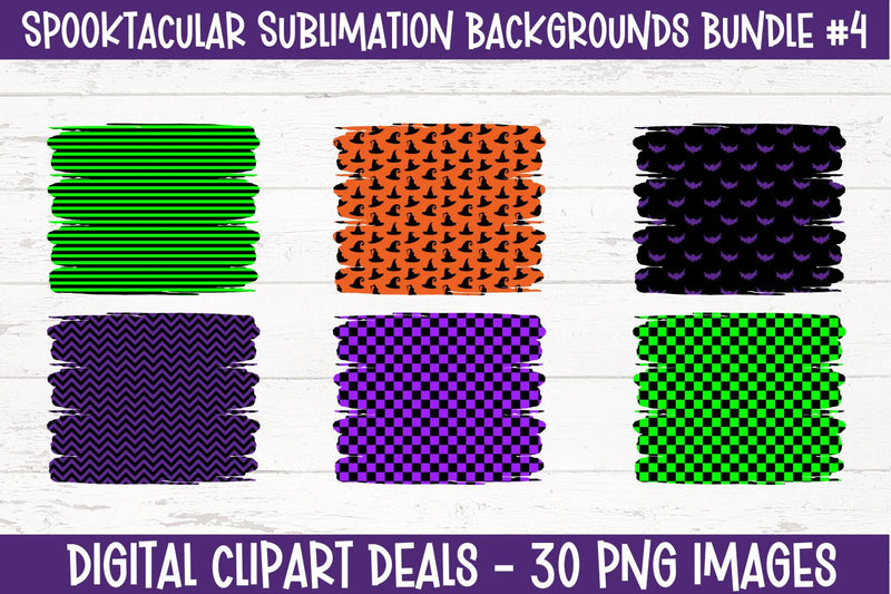 Spooky Halloween Sublimation Backgrounds Bundle #4 - 30 Designs - DIY ...