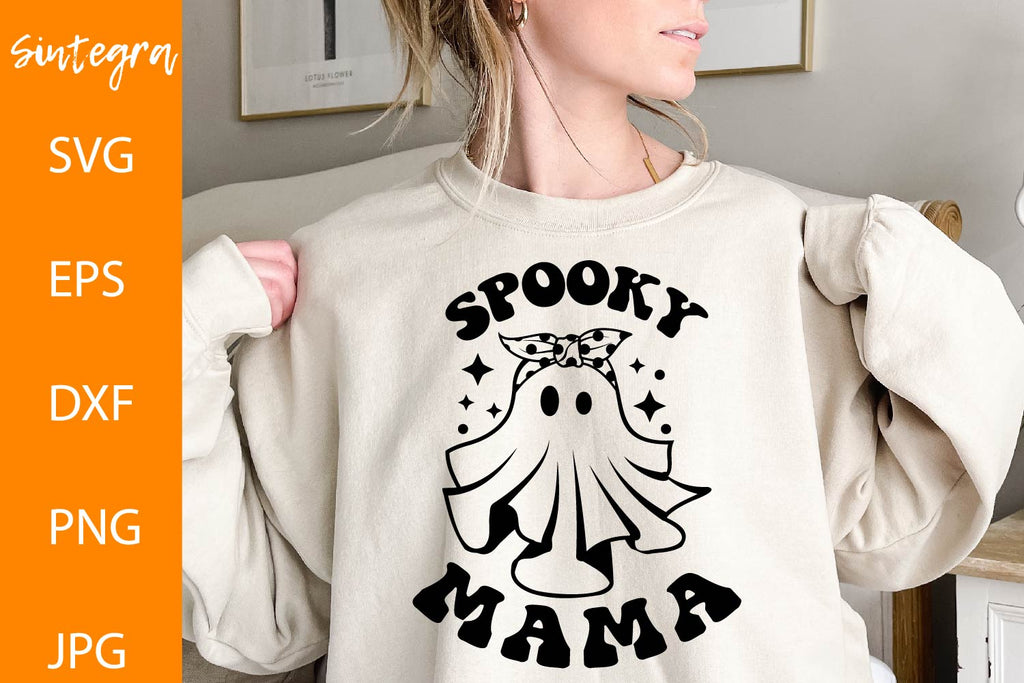 Spooky Mama SVG, Halloween Mom Svg Free For Commercial Use - So Fontsy