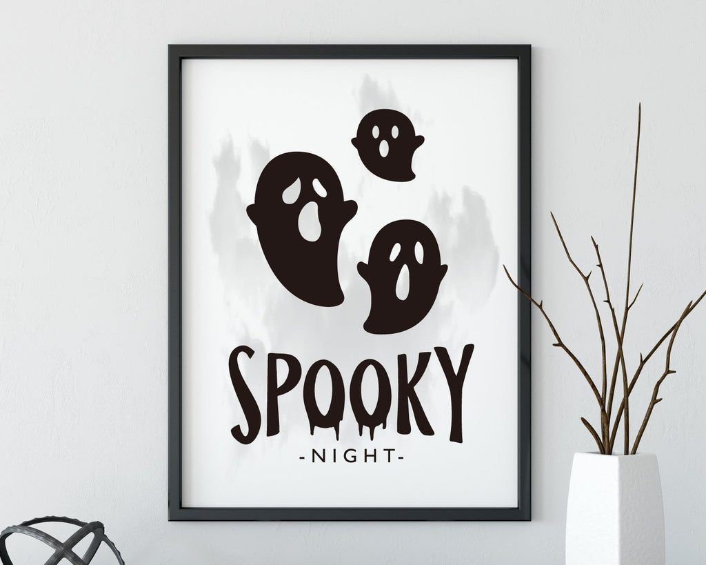 Spooky Night Prints | JPG Files | Halloween Printable Art | Autumn ...