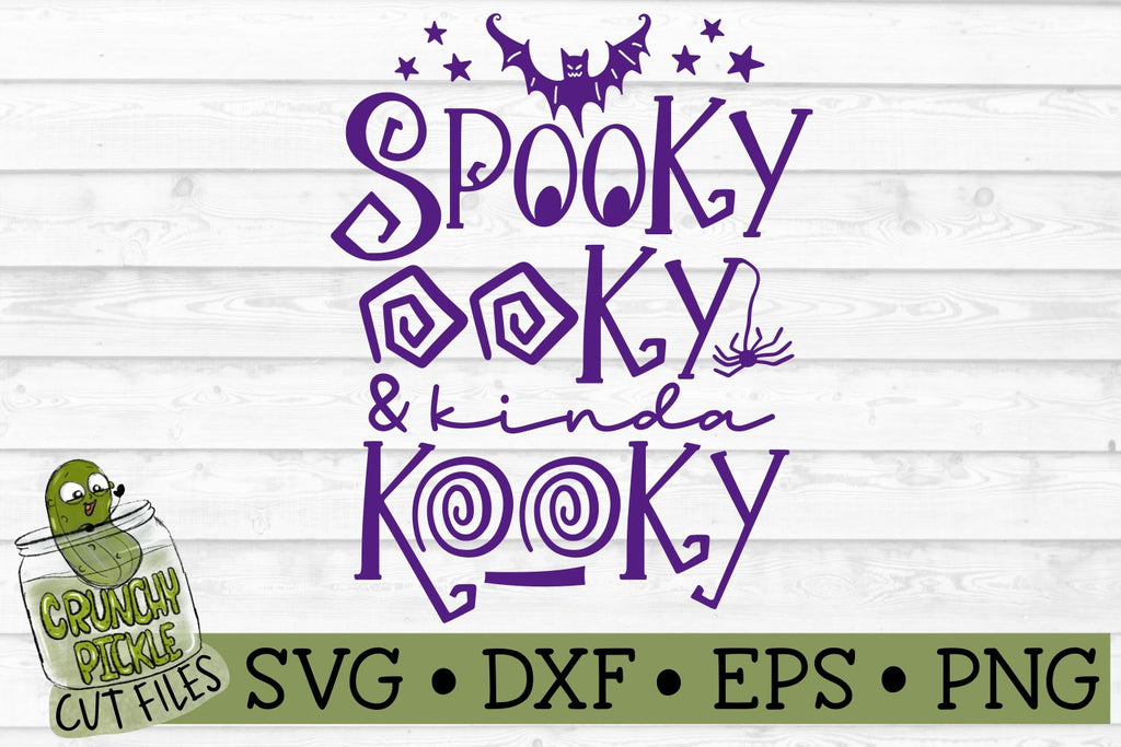Spooky Ooky & Kinda Kooky Halloween SVG Cut File - So Fontsy