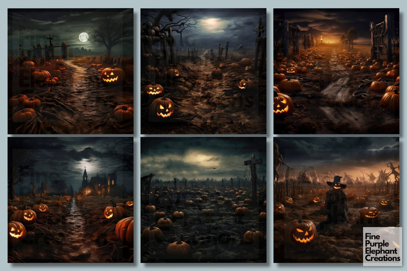 Spooky Pumpkin Patch | Background - So Fontsy