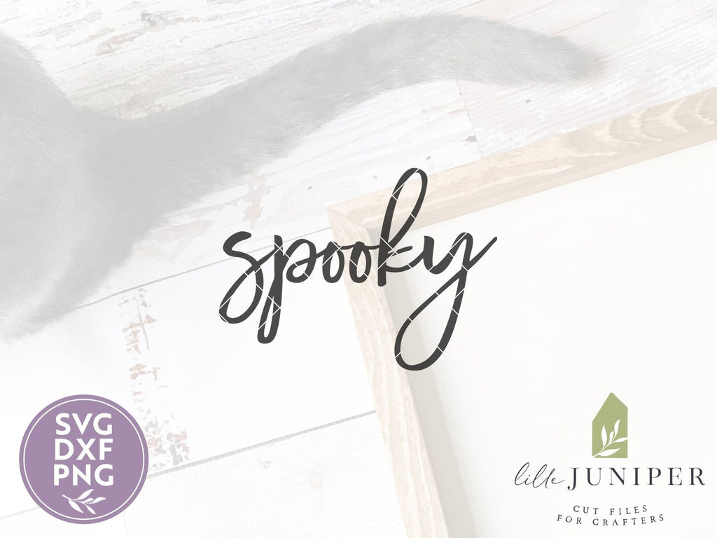 Spooky SVG | Halloween SVG | Oversized SVG | Rustic Sign Design - So Fontsy