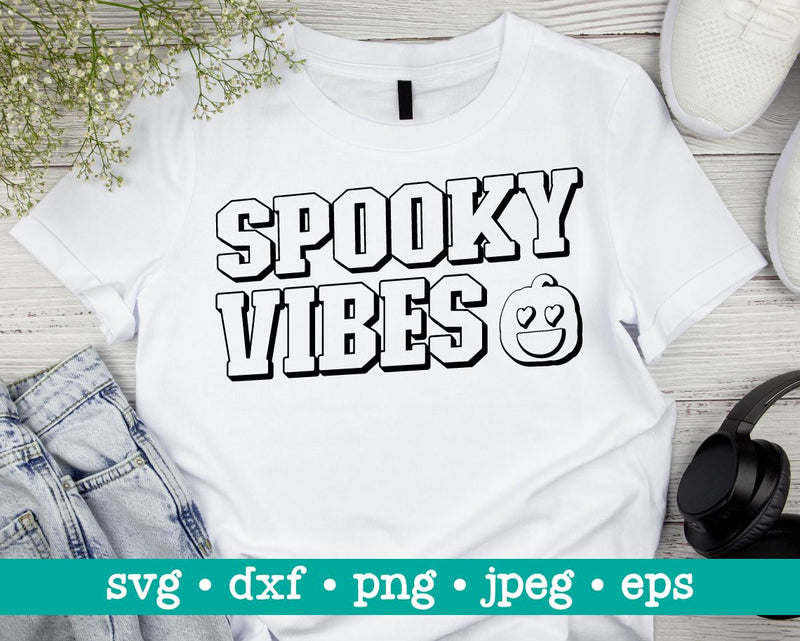 Spooky vibes svg, Spooky vibes png, Funny shirt design, Halloween quote ...