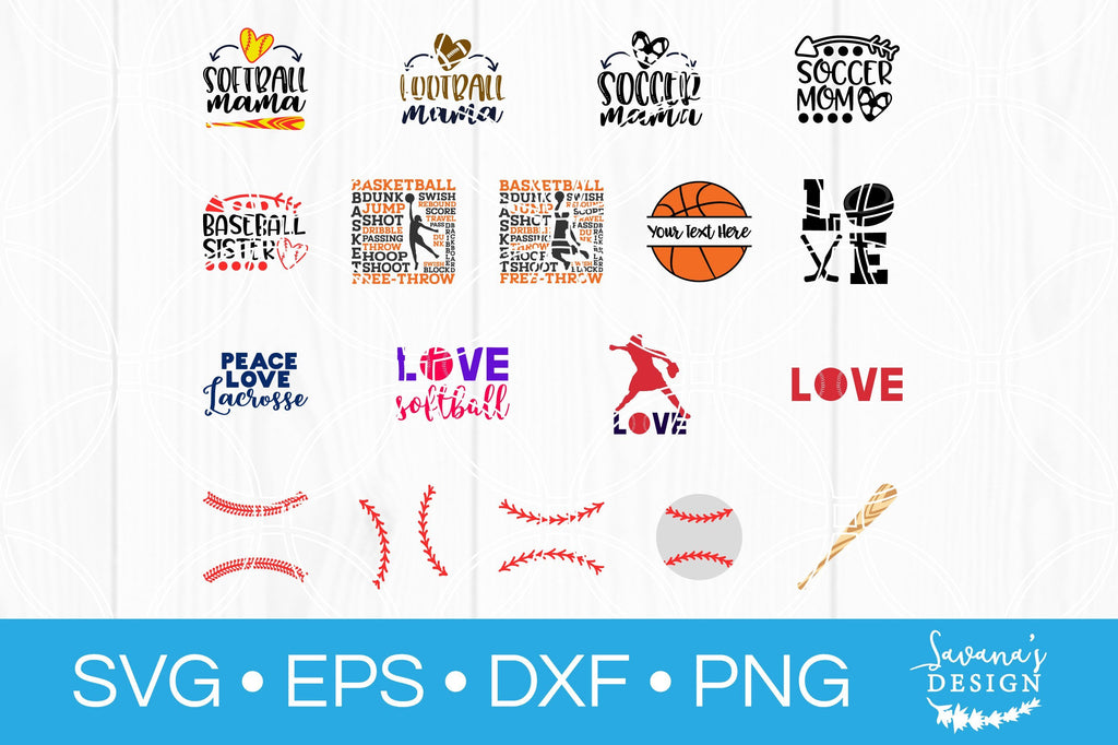 Sport SVG Bundle - So Fontsy