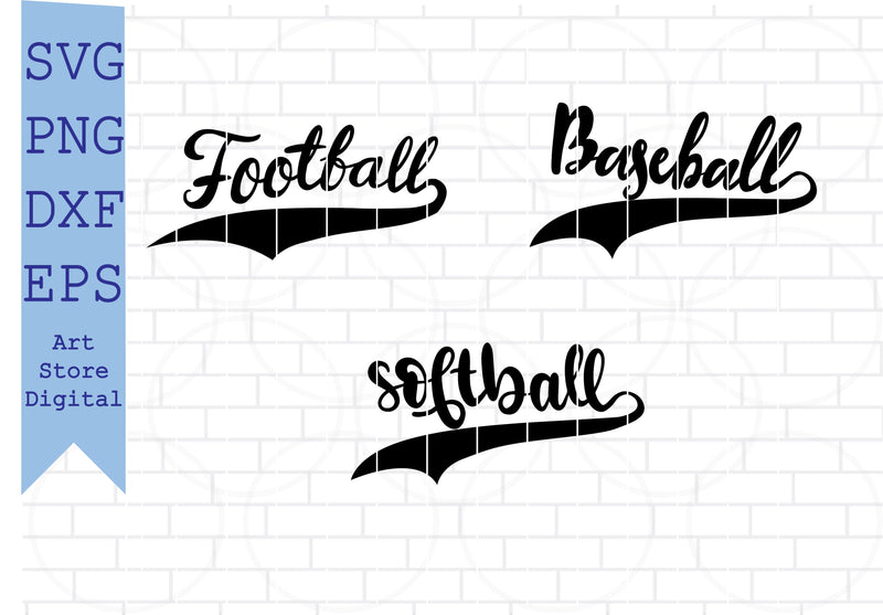Sport Swoosh Svg, Baseball Swoosh Svg, Softball Swoosh Svg, Football ...