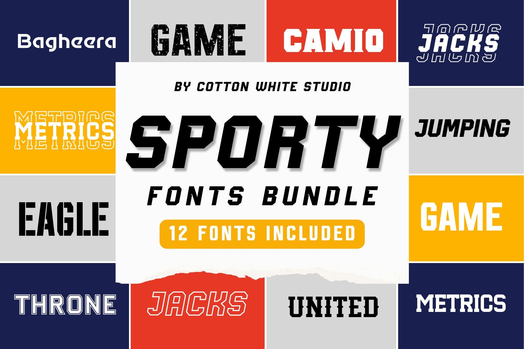 Sporty Font Bundle - So Fontsy