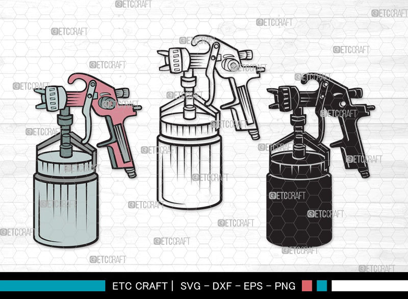 Spray Gun SVG | Paint Spray Gun Svg | Painting Svg | Paint Svg | Spray ...