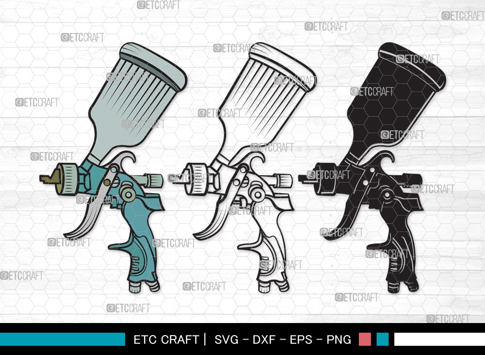 Spray Gun SVG | Paint Spray Gun Svg | Painting Svg | Paint Svg | Spray ...