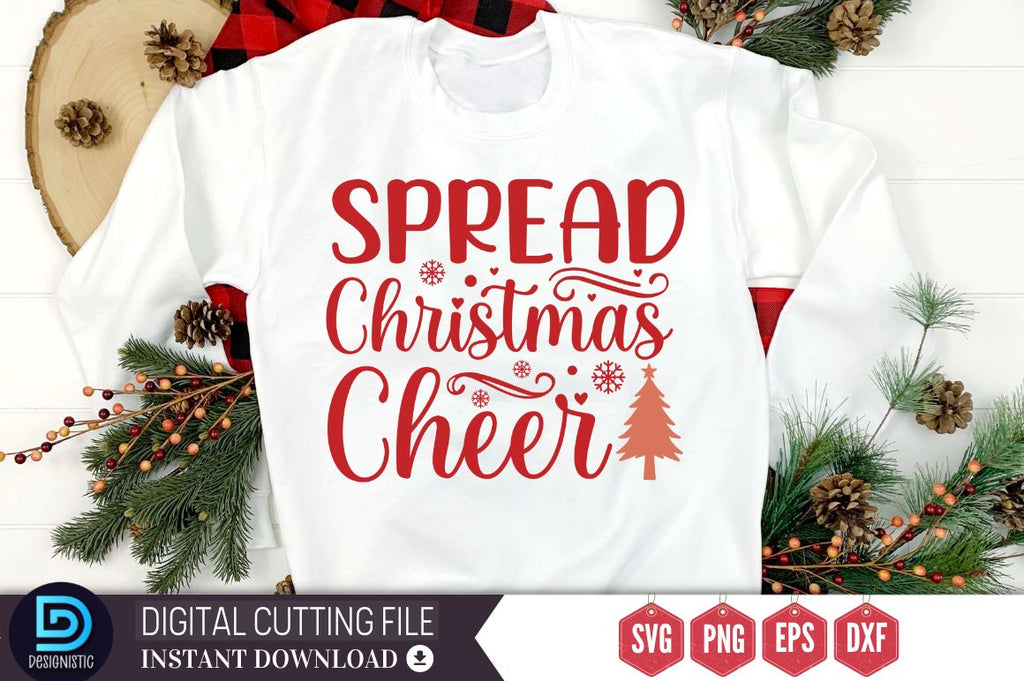 Spread christmas cheer SVG - So Fontsy