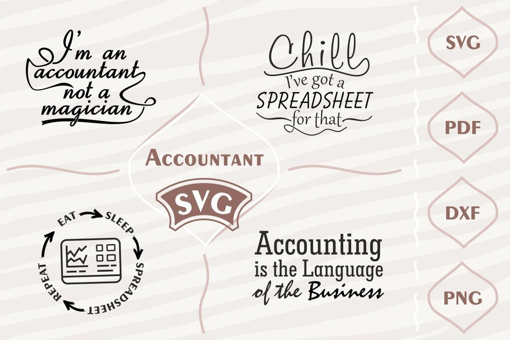 Spreadsheets and accountants SVG bundle - So Fontsy