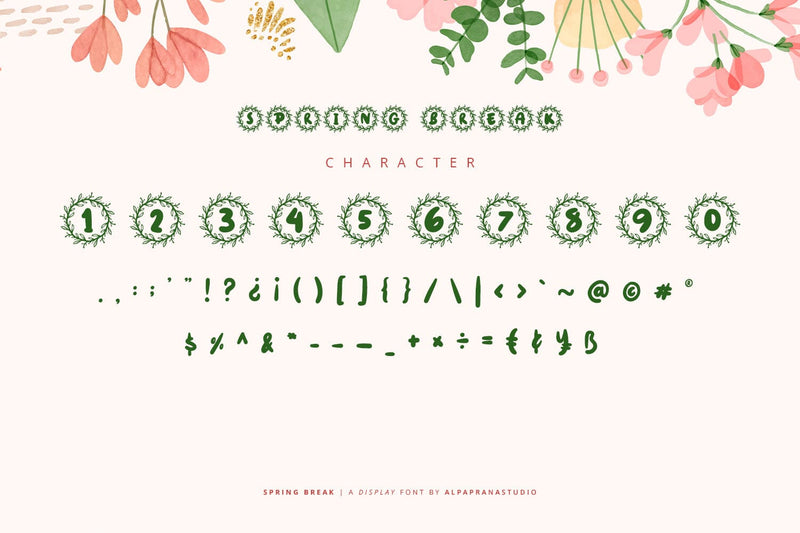 Spring Break - Decorative Display Font - So Fontsy