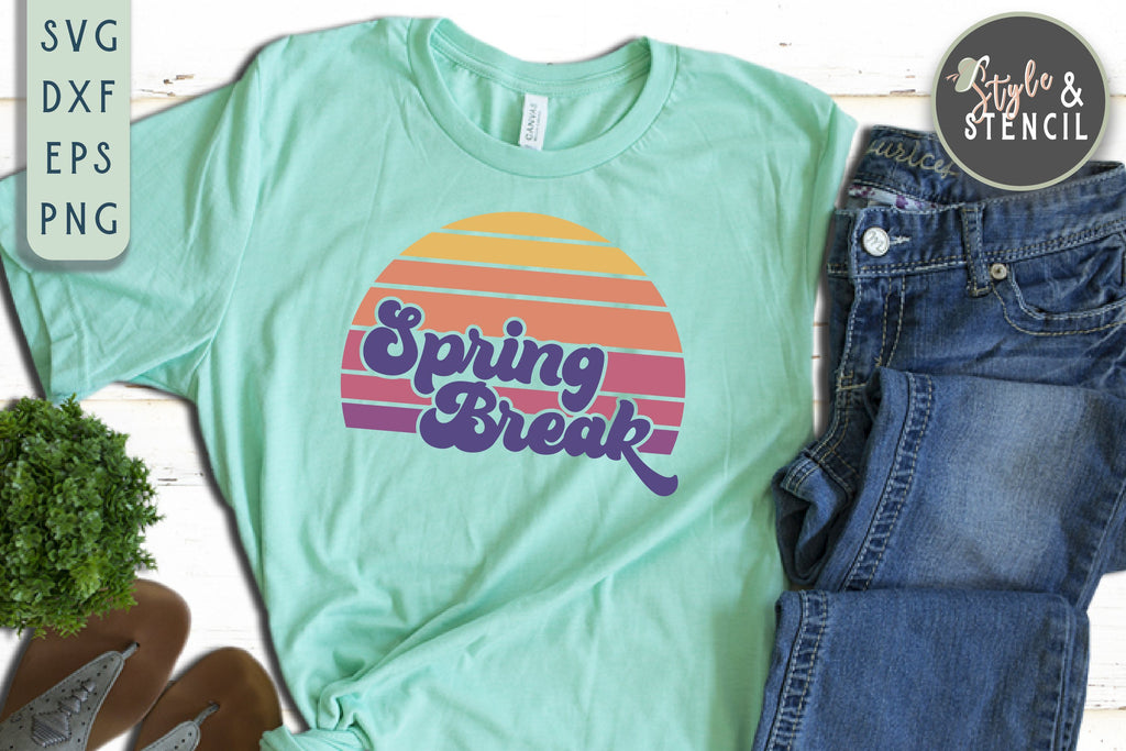 Spring Break SVG - Sunset - Spring Break 2021 - Spring Break Shirt SVG ...