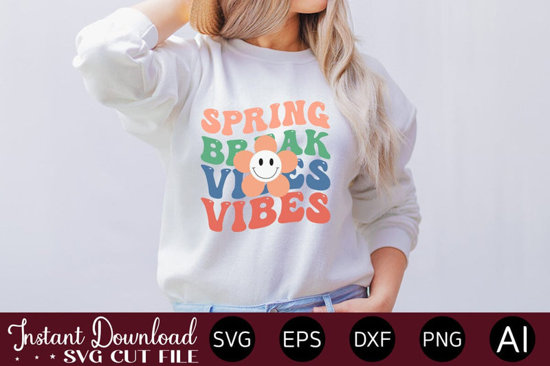 Spring Break Vibes sublimation design - So Fontsy