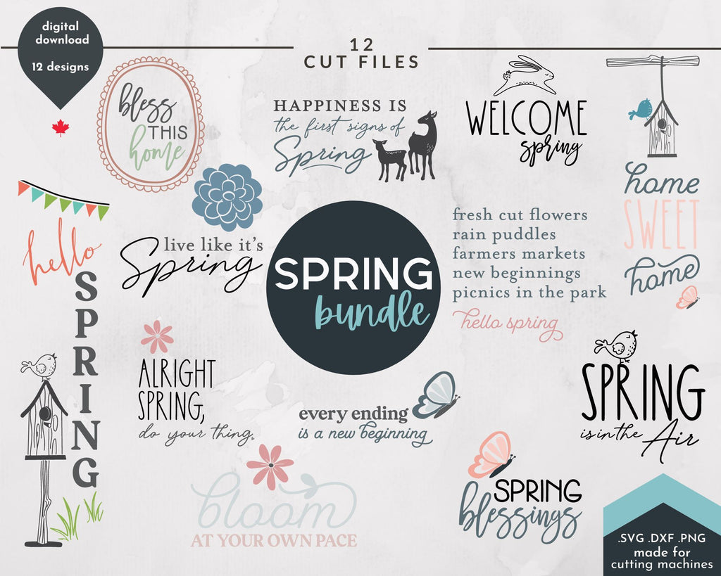 Spring Bundle - SVG Cut Files - So Fontsy