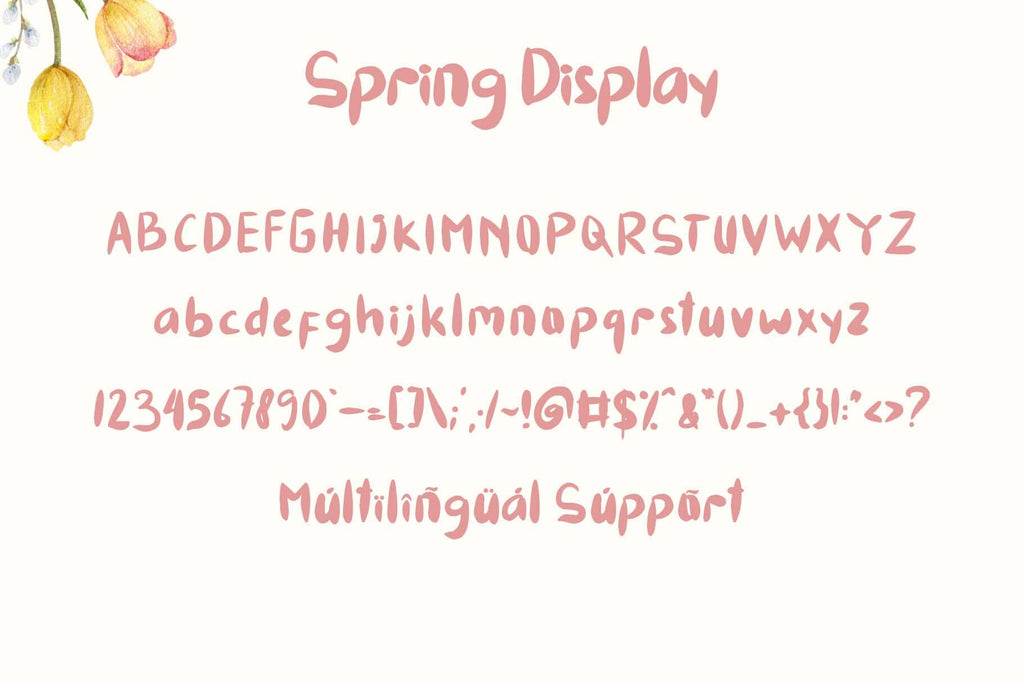 Spring Display - So Fontsy
