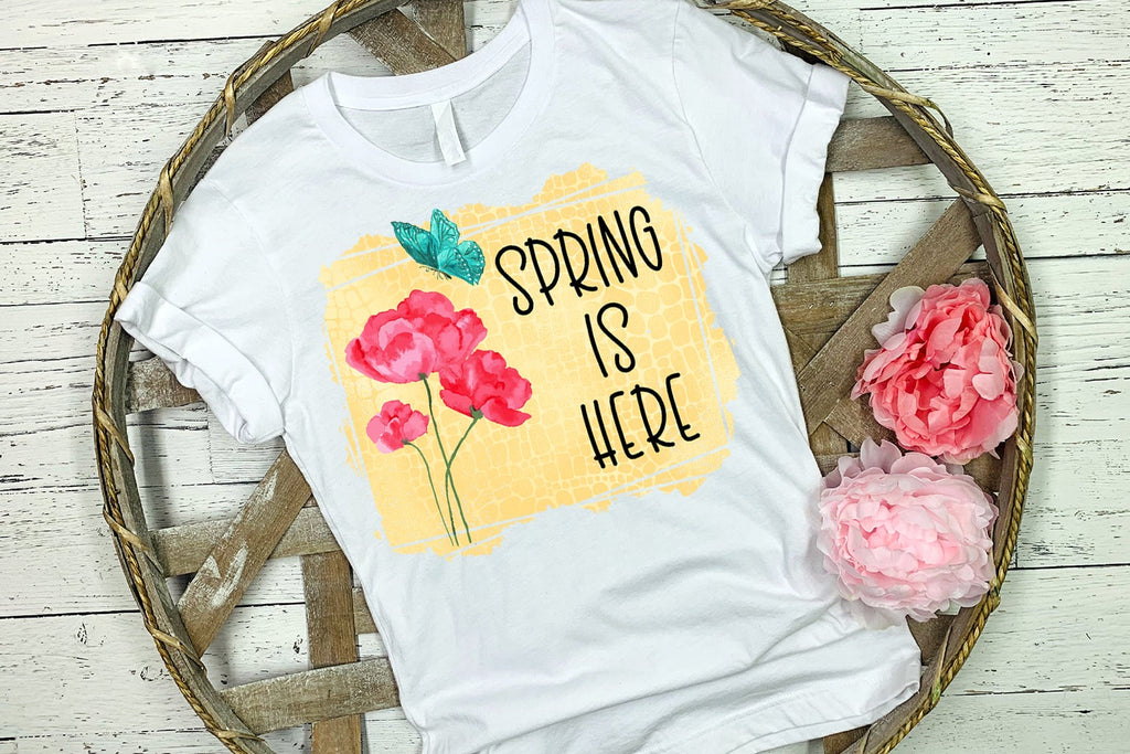 Spring is Here Spring Sublimation Design - So Fontsy