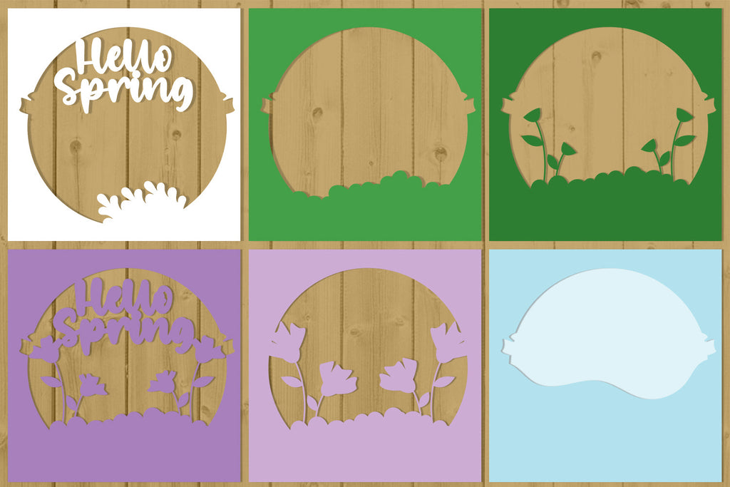 Spring Layered Papercut 6 svg eps png ai pdf - So Fontsy