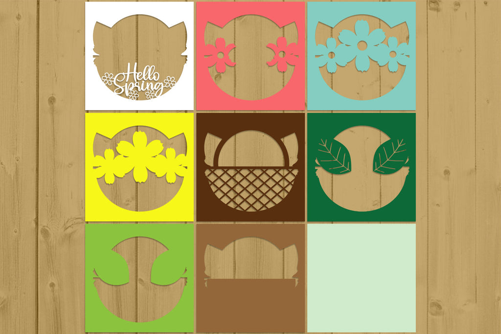 Spring Layered Papercut 7 svg eps png ai pdf - So Fontsy